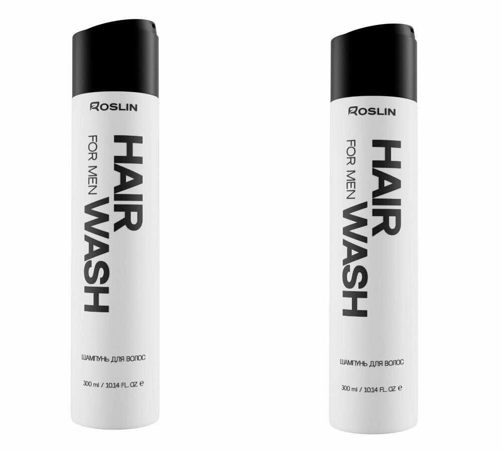 Шампунь  для волос Roslin For Men "Сияние и сила", для него, 300 мл, 2 шт