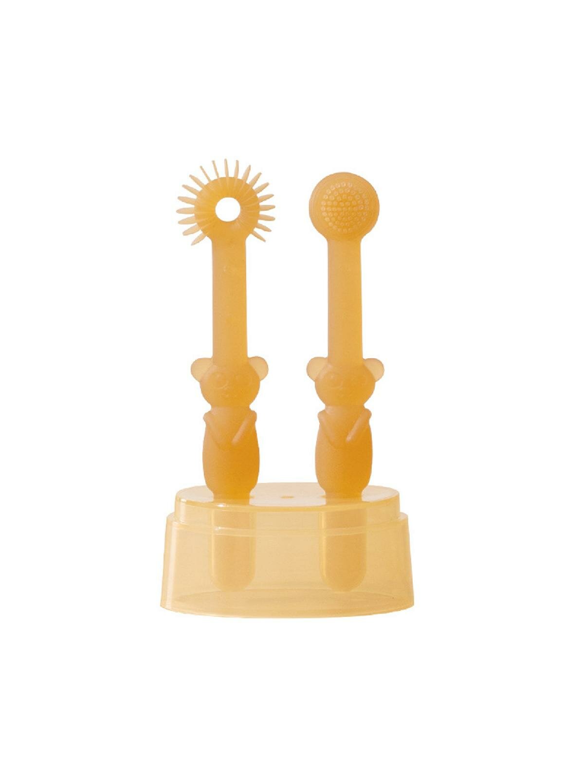 Набор Зубных Щеток из Пищевого Силикона Для Чистки Языка Новорожденных 0-18 м