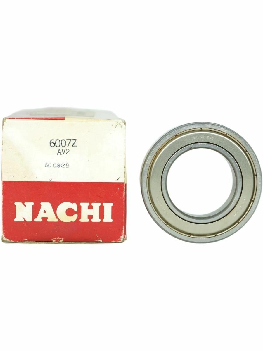 : Подшипник шариковый 6007Z Nachi (35x62x14 мм) металлический пыльник