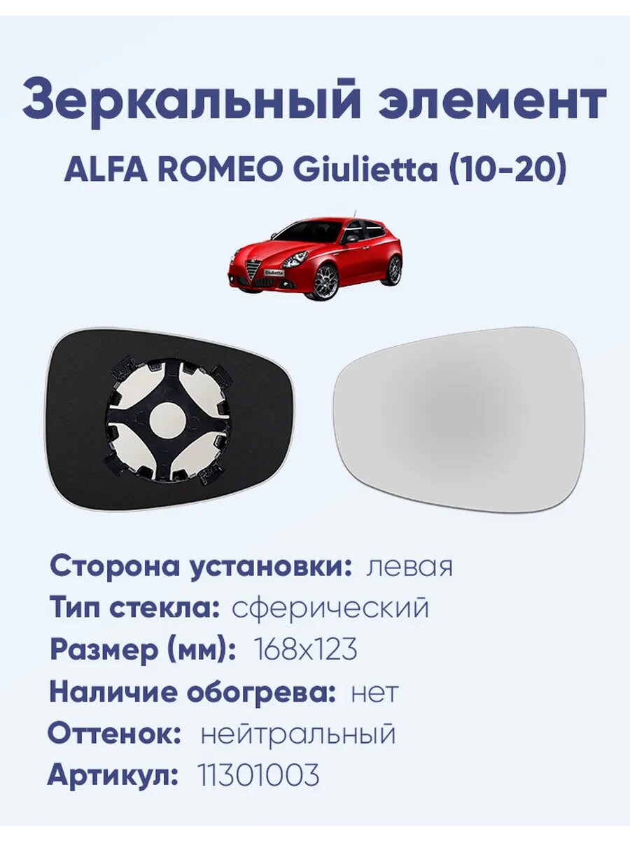 Зеркальный элемент левый ALFA ROMEO Giulietta (10-20)A