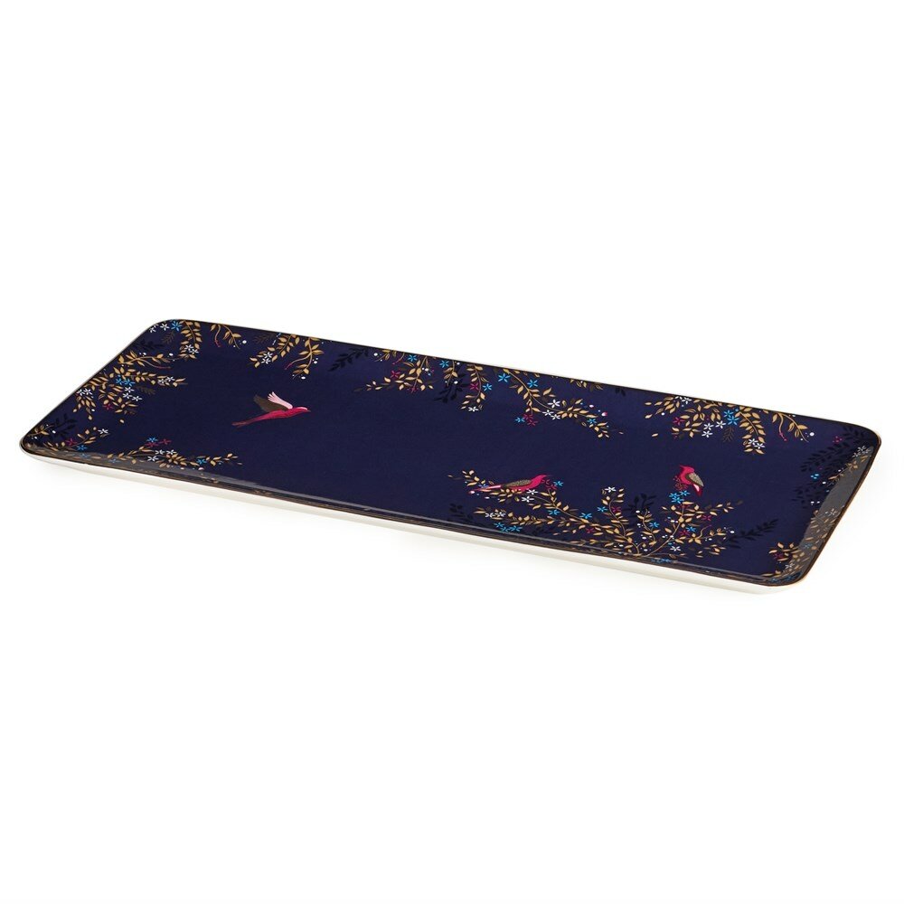Блюдо lefard "Golden birds" 36*16*1,5 см