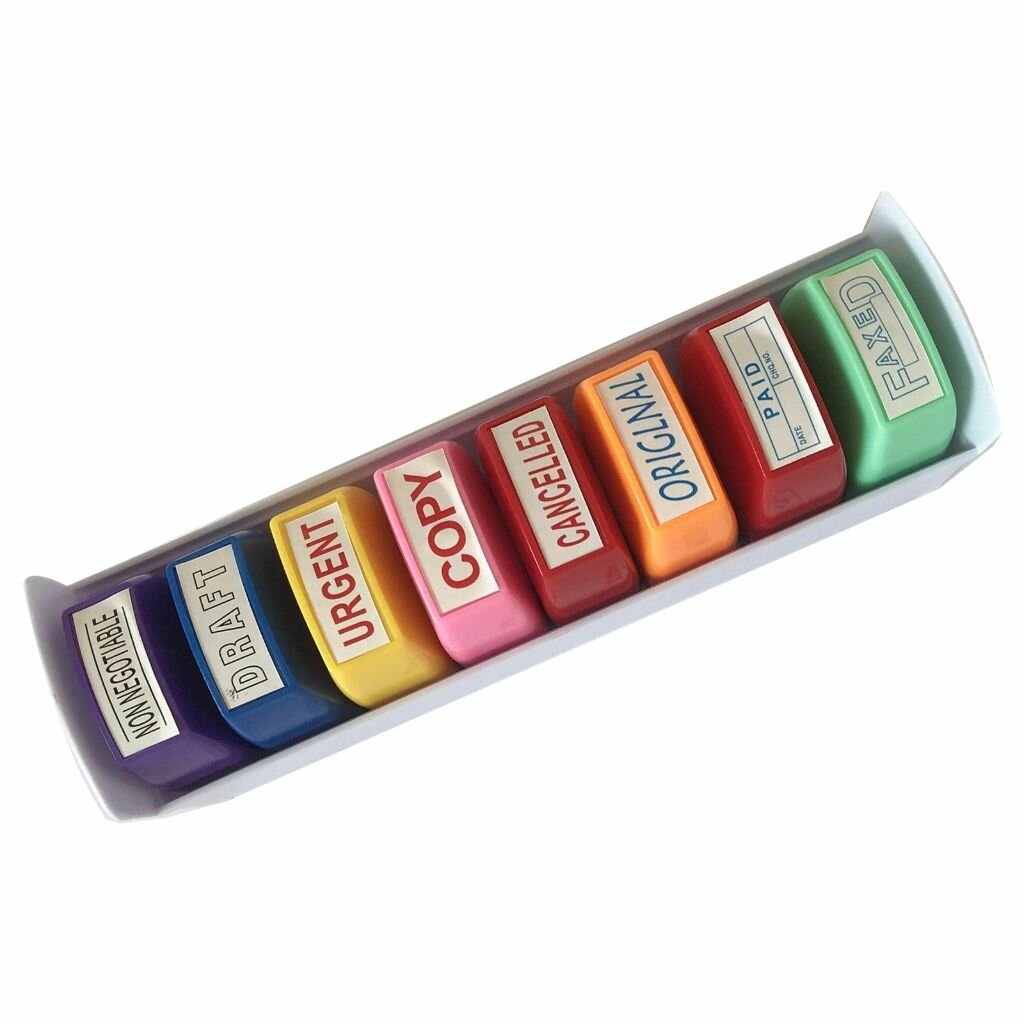 Набор из 8 штампов классных учителей для быстрой выставления оценок и поощрения