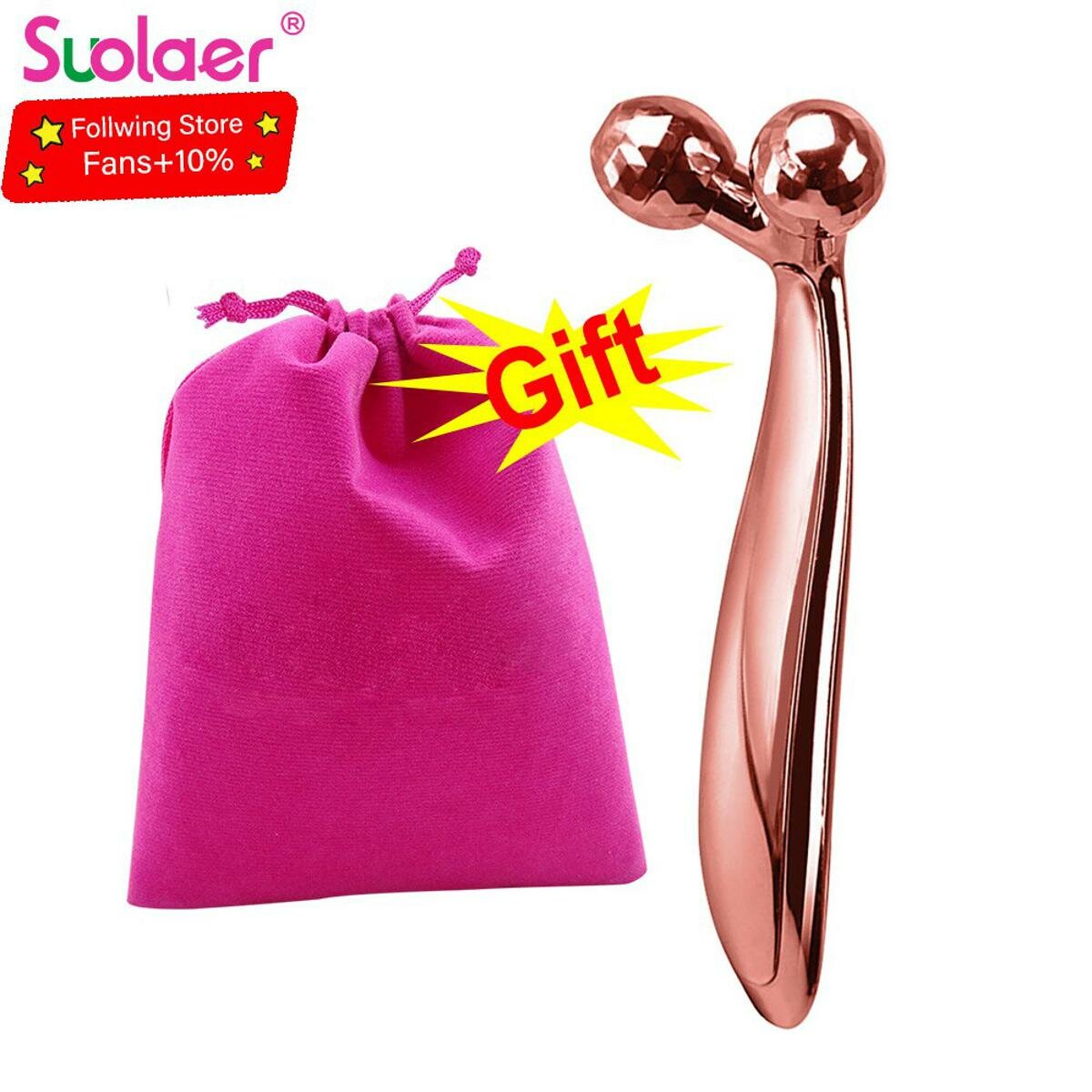 Массаж лица роликами - Y-образный аппарат для удаления морщин с 3D тонким роликовым массажером для лица