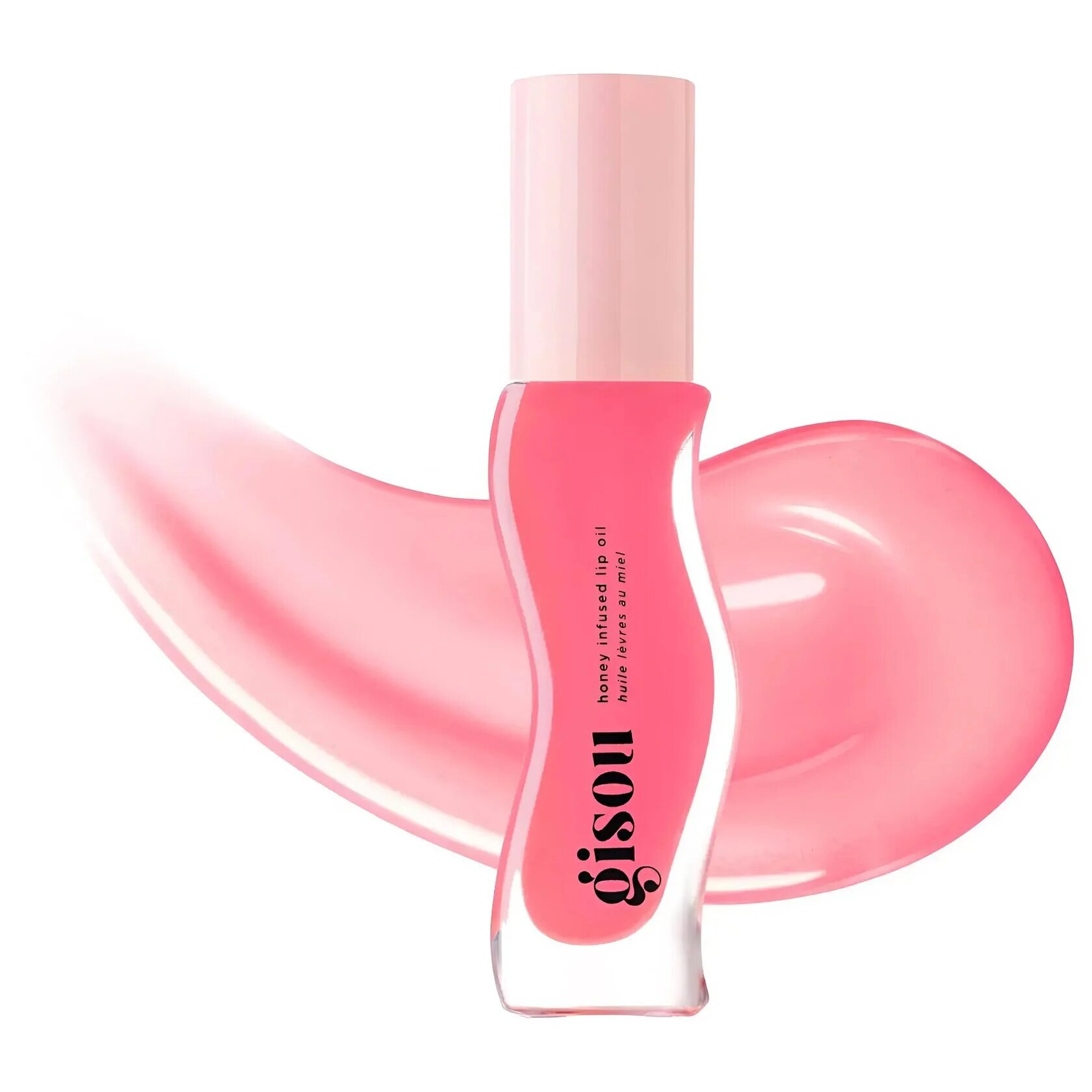 Масло для губ GISOU HONEY INFUSED LIP OIL оттенок RASPBERRY SWIRL 8 МЛ, блеск