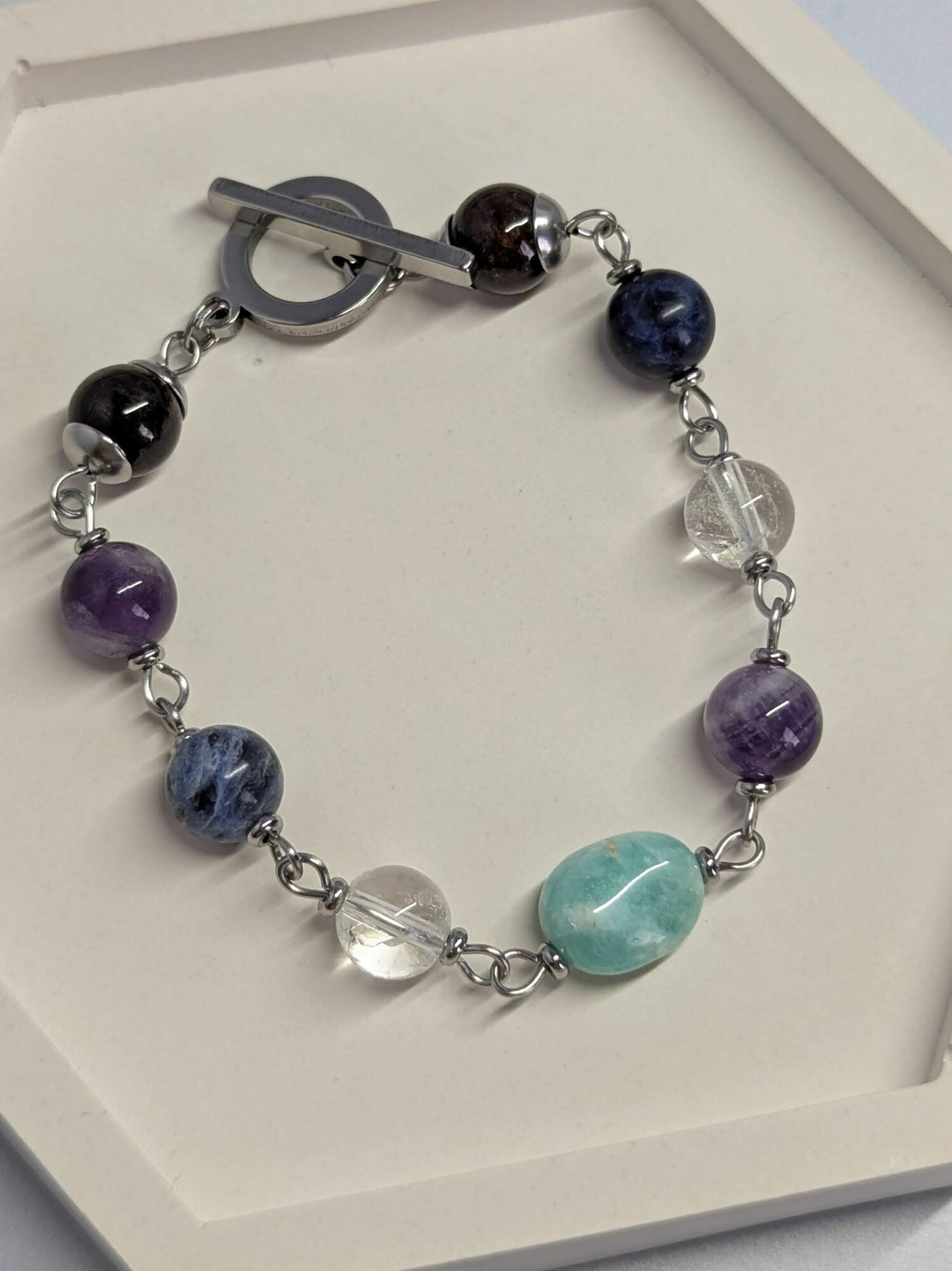 Браслет, гранат