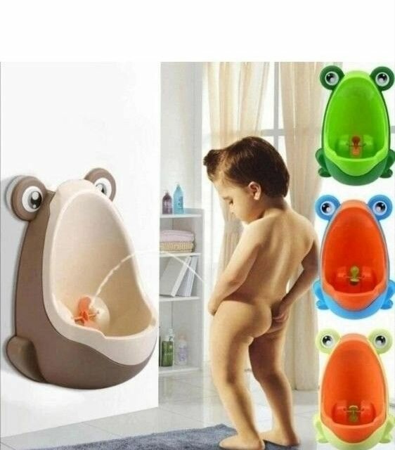 Горшок-писсуар для мальчиков, пластик, закруглённые края, с защитой от брызг