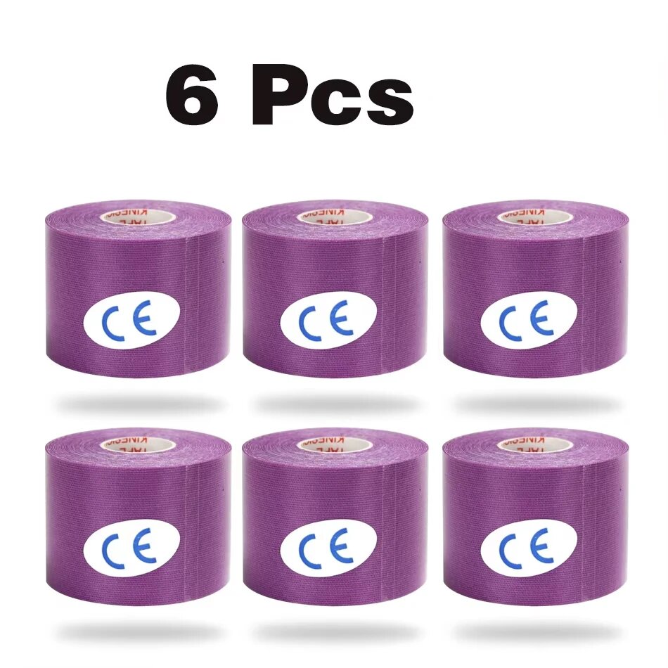 WOSWEIR 6 шт. кинезиологическая лента, спортивные эластичные ленты для восстановления, тренажерный зал, фитнес-бинты, Jiont, поддержка мышечной боли, наколенники
