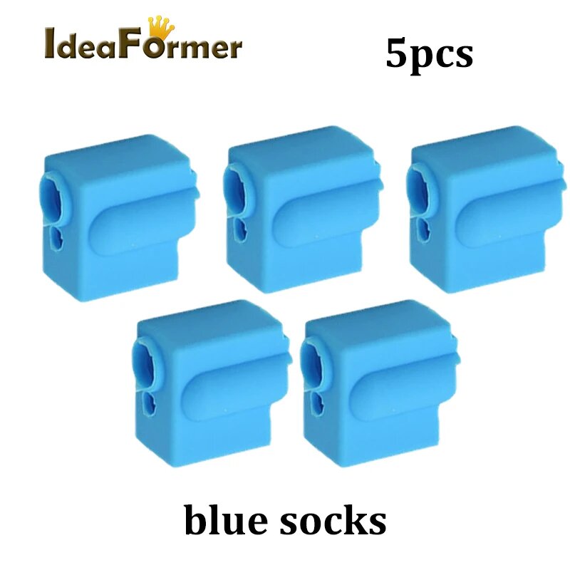 Нагревательный блок для горячего конца IdeaFormer для Artillery Sidewinder X1/X2 Genius 5pcs blue socks