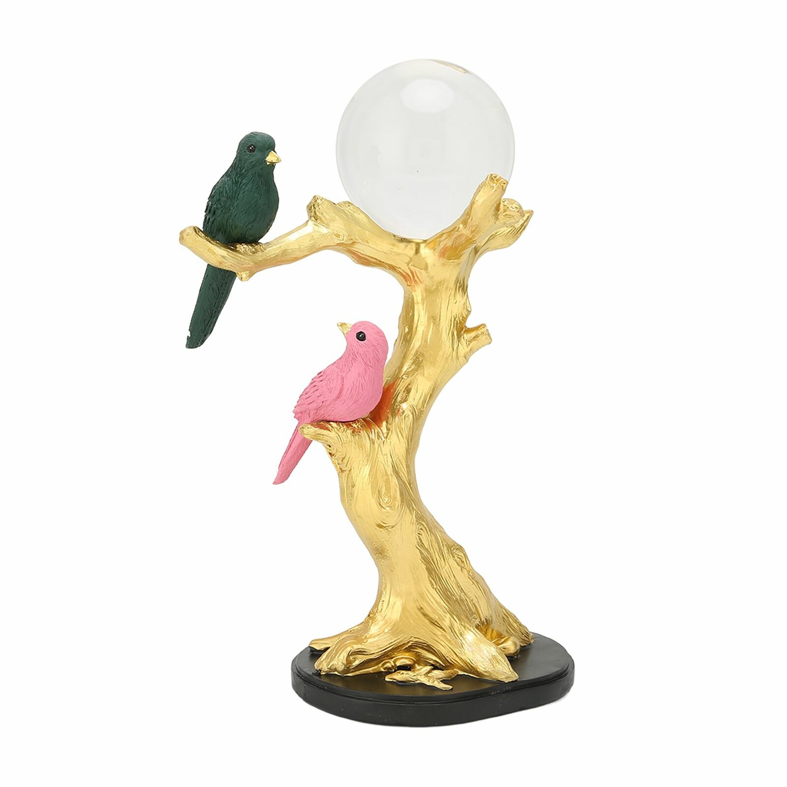 Фигурка птицы-ветки, сорока на ветке, скульптура из смолы для хранения ювелирных изделий на удачу для домашнего офиса