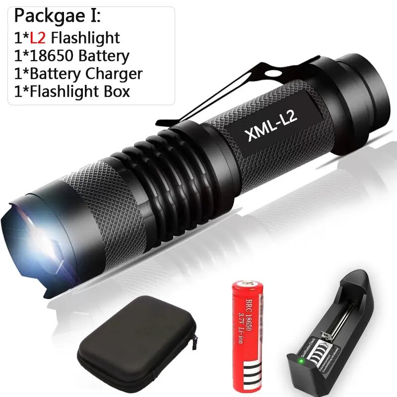 Фонарик XINYI 8000LM Q5/T6/L2 I