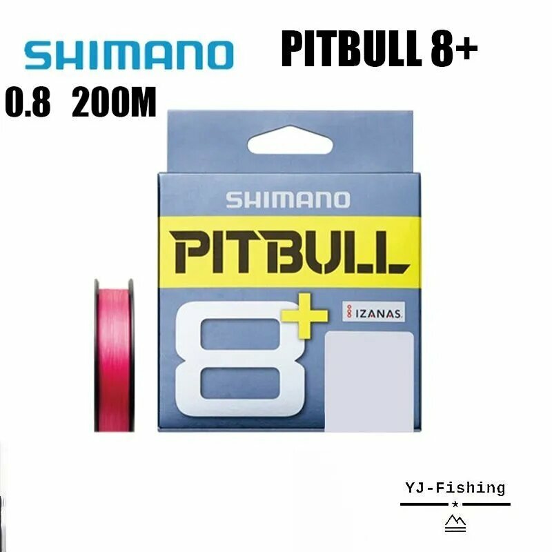 SHIMANO LD-M61T PITBULL 8+ #0.8 200m Pink Шнур плетёный для рыбалки розовый