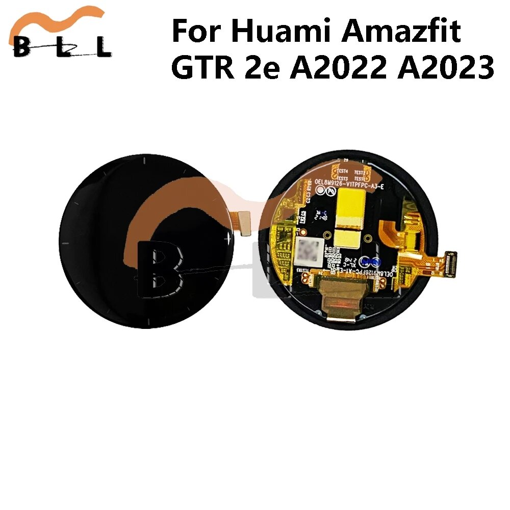 Для Huami Amazfit GTR 2E GTR2E A2022 A2023 ЖК-дисплей, дигитайзер сенсорного экрана, передняя стеклянная панель, полная сборка, запасные части для часов