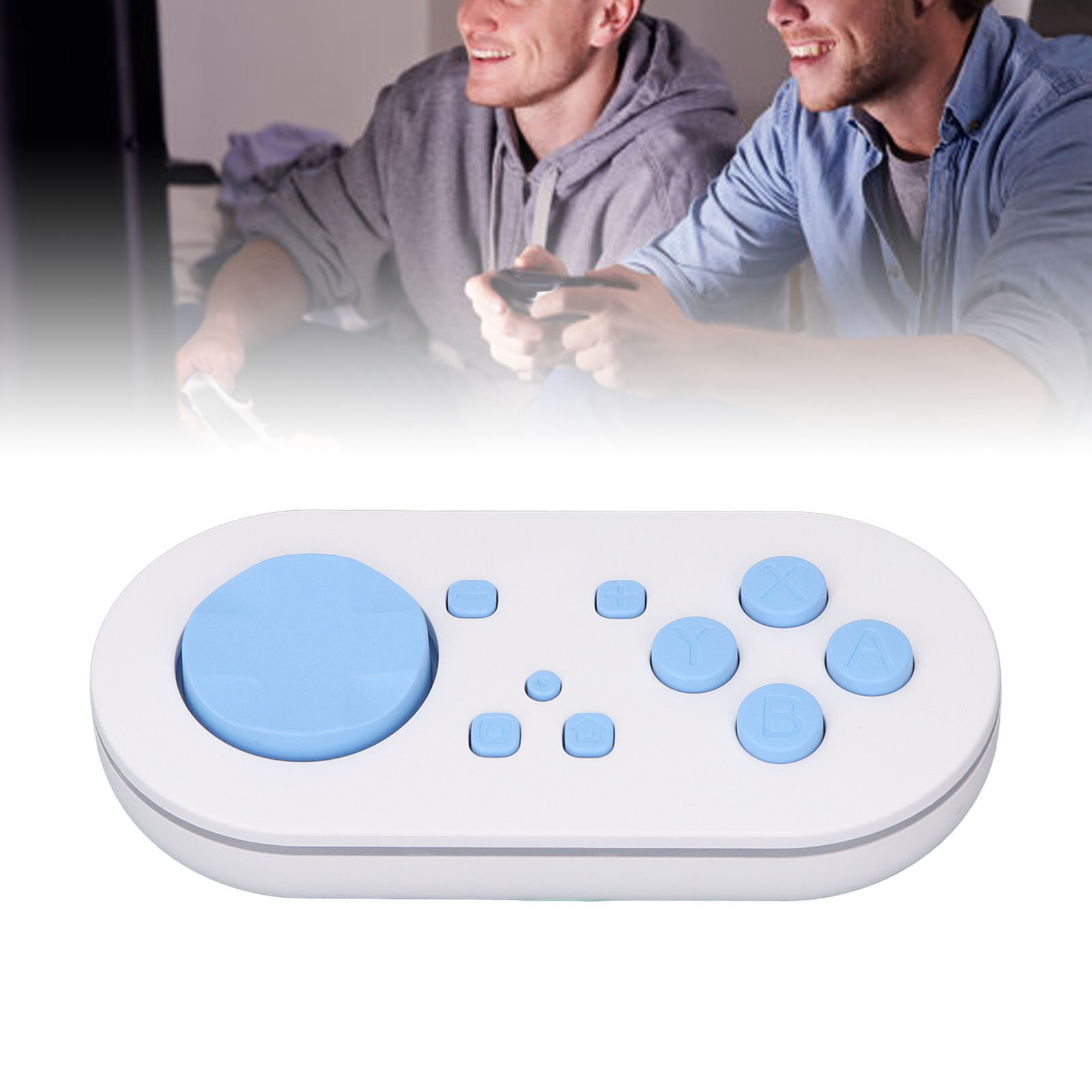 Wireless Bluetooth Controller for Anki App Gamepad Sized Portable Compact with Cable and Strap Switch Blue — фото 1