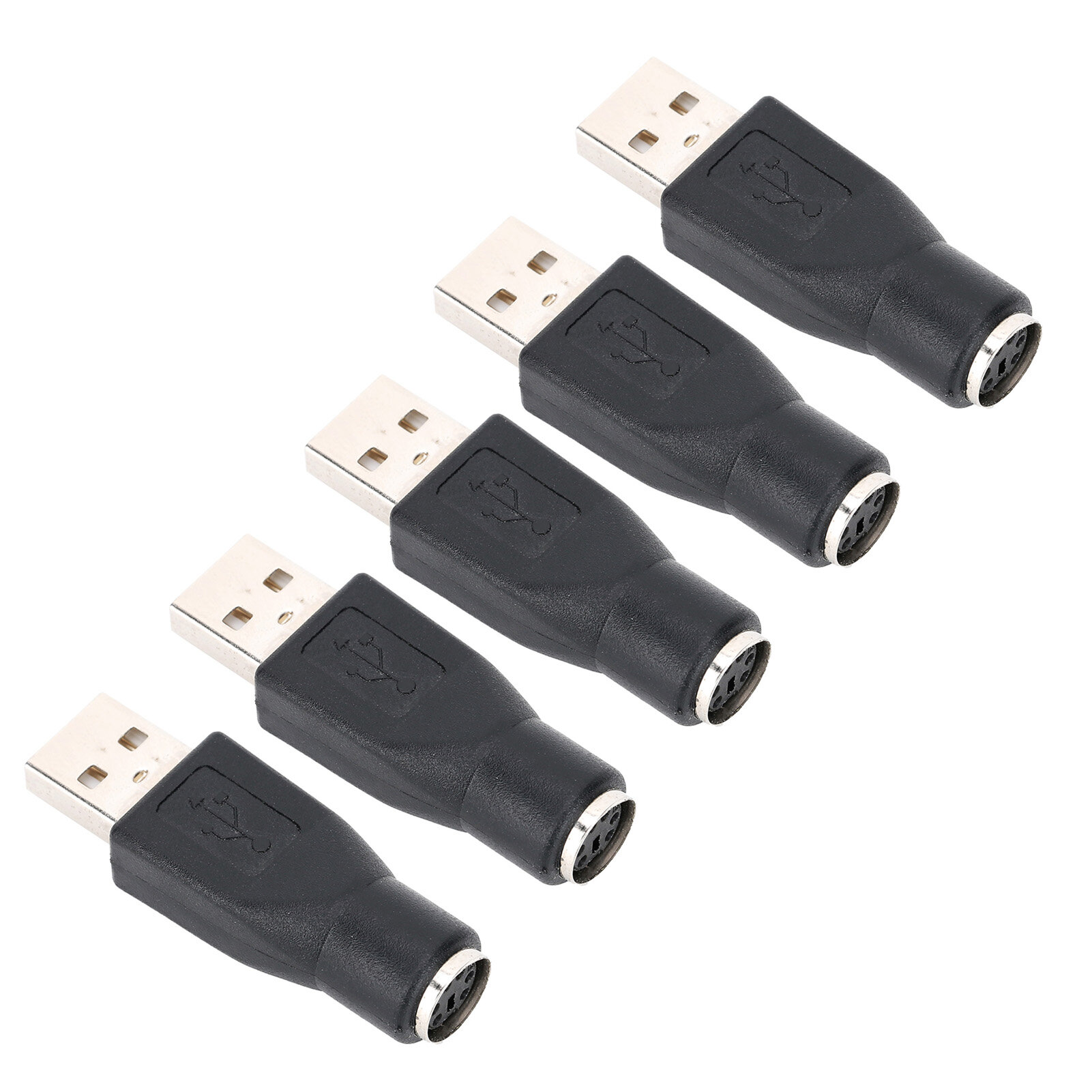 USB Male to for PS/2 Female Adapter, 5PCS No Driver Converter Converter, Mini Keyboard Mouse with Interface