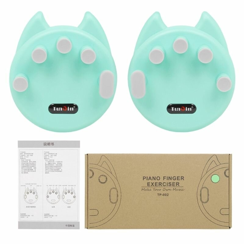 2 шт. Тренажер для пальцев фортепиано, силиконовый тренажер рук, инструмент коррекции осанки обучения игре на гитаре