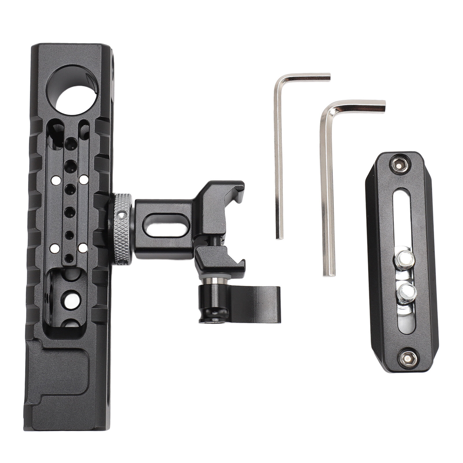 Клетка камеры верхняя ручка ручка Универсальная камера Верхняя рукоятка с помощью съемного ползунка 1/4 3/8 дюймового отверстия для винта Холодное крепление для отверстия для отверстия для микрофона для микрофона