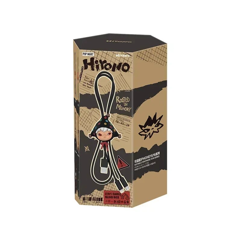 POP MART Hirono Echo Series Two In One Data Line слепая коробка 1 Blind Box