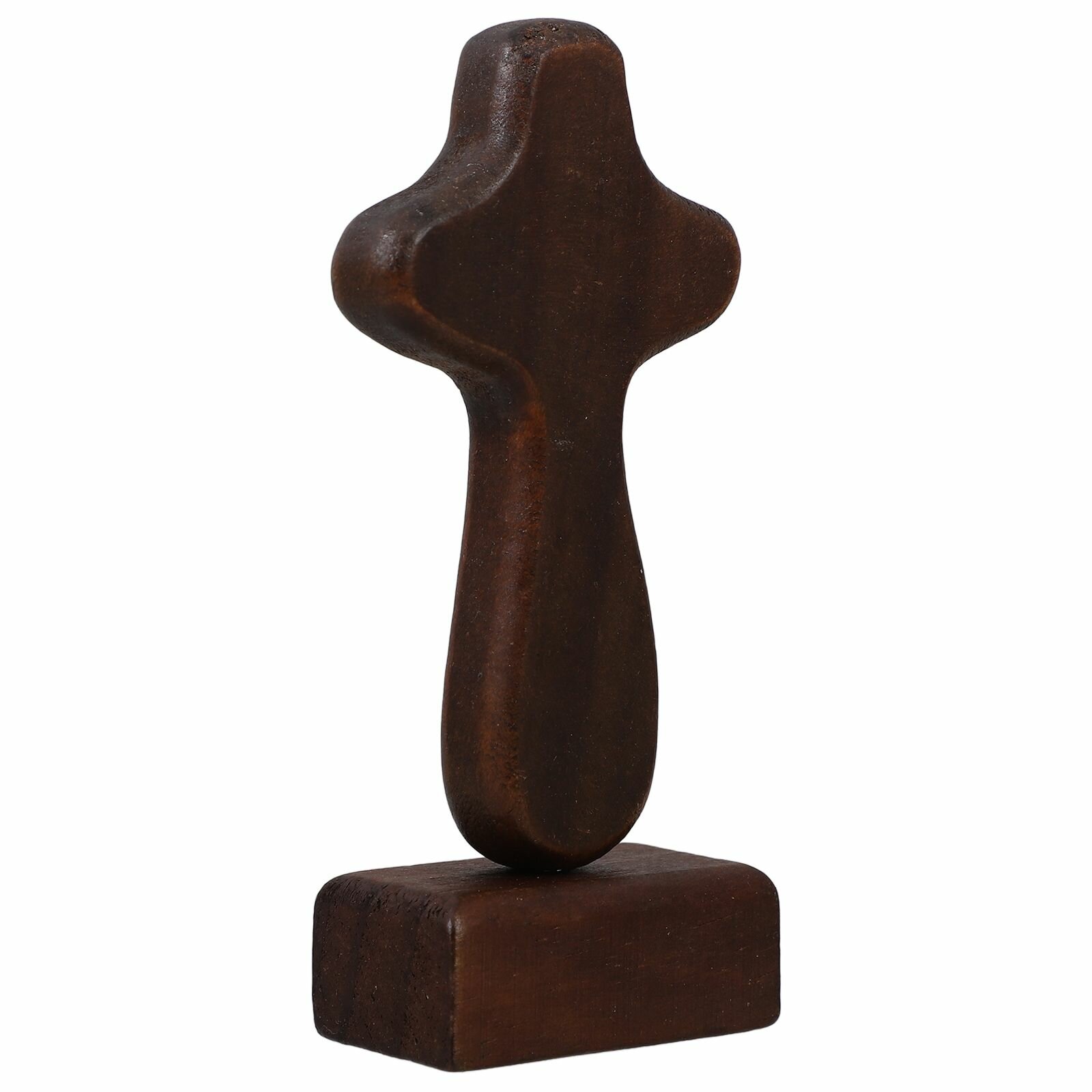 Декоративный деревянный крест из сосны с магнитной подставкой для игр