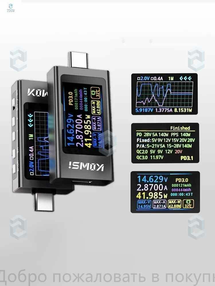 Многофункциональный USB-тестер mmz