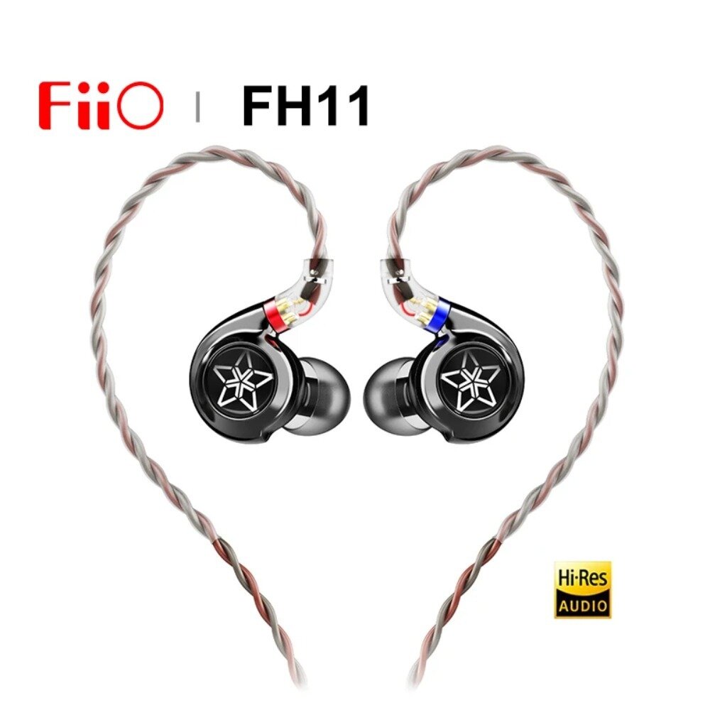 FiiO FH11 Наушники-вкладыши с гибридным приводом 1DD + 1BA со съемным кабелем диаметром 0,78 мм