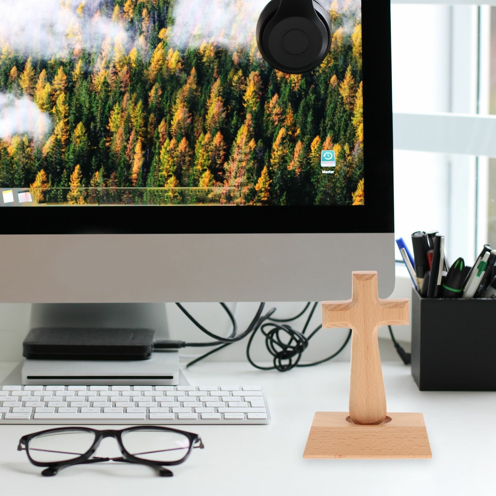 Крест Декоративный, Из Прочного Дерева, Для Подарка, 1 Штука