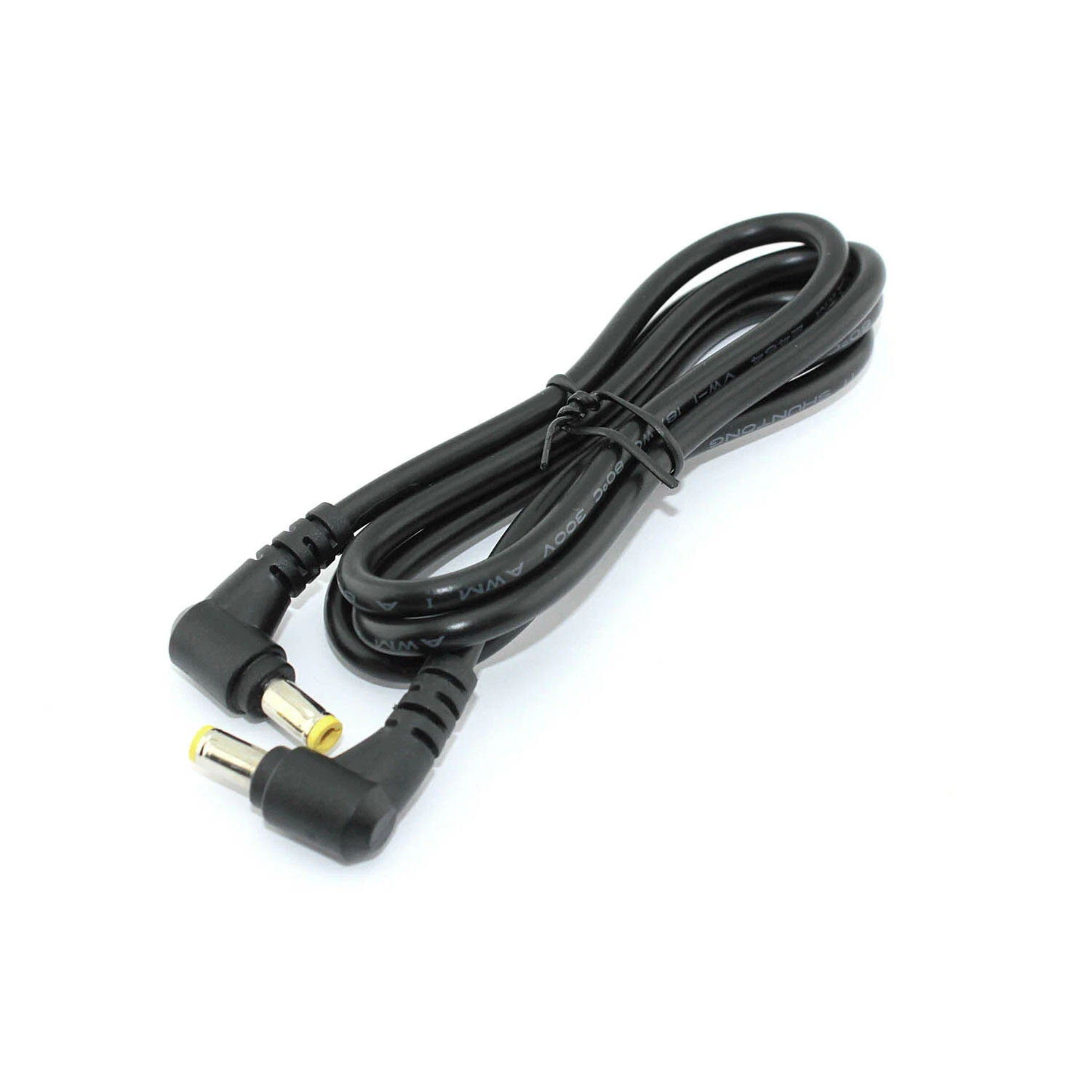 Кабель DC 5.5x2.5 18 AWG папа-папа 1 м с угловым штекером