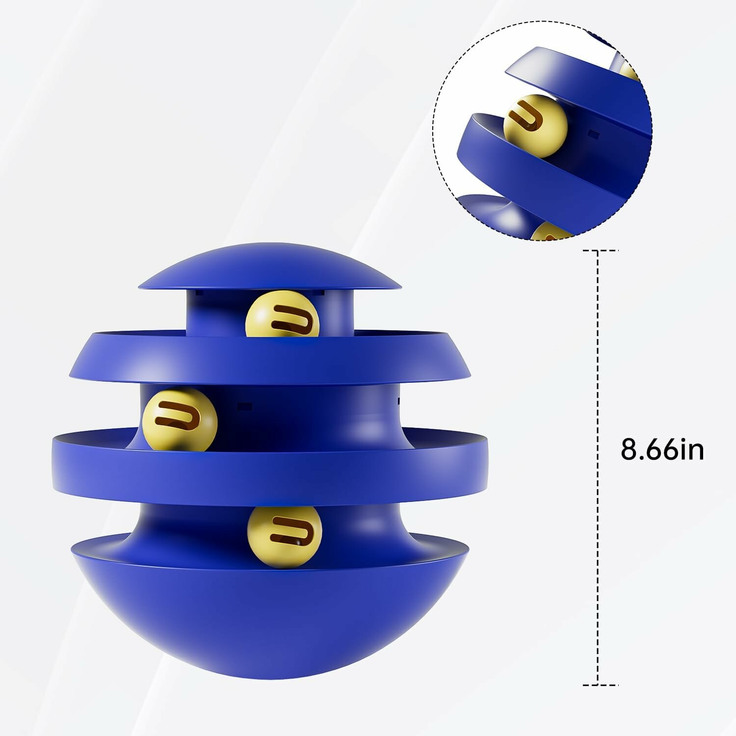 DINGXIAN Игрушка-неваляшка для кошек с колокольчиком, интерактивная катящаяся игрушка для игр в помещении