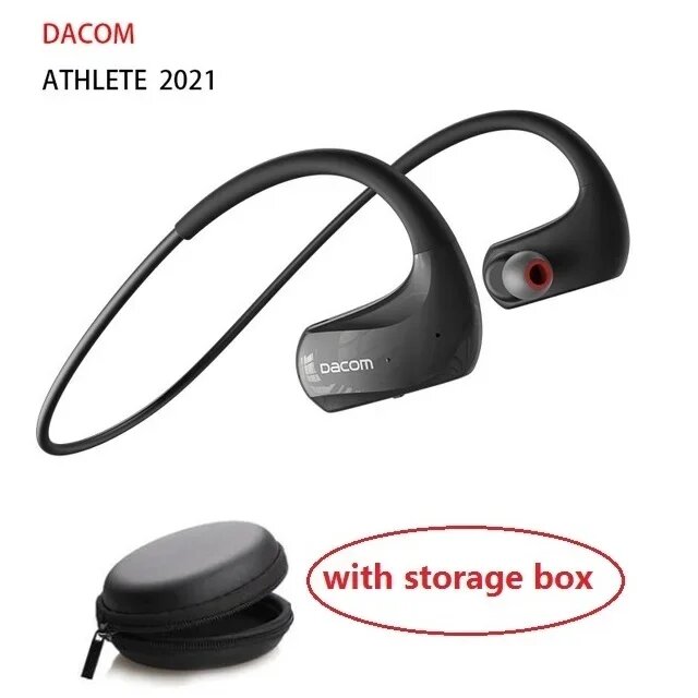 Беспроводные спортивные наушники Dacom Athlete Bluetooth 5.0 Black Gift Box