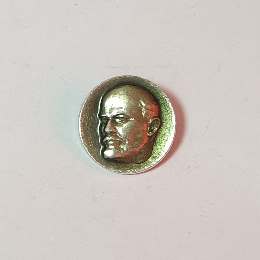Значок СССР, портрет Ленина в профиль, коллекционный медальон, редкий, советский и винтажный.