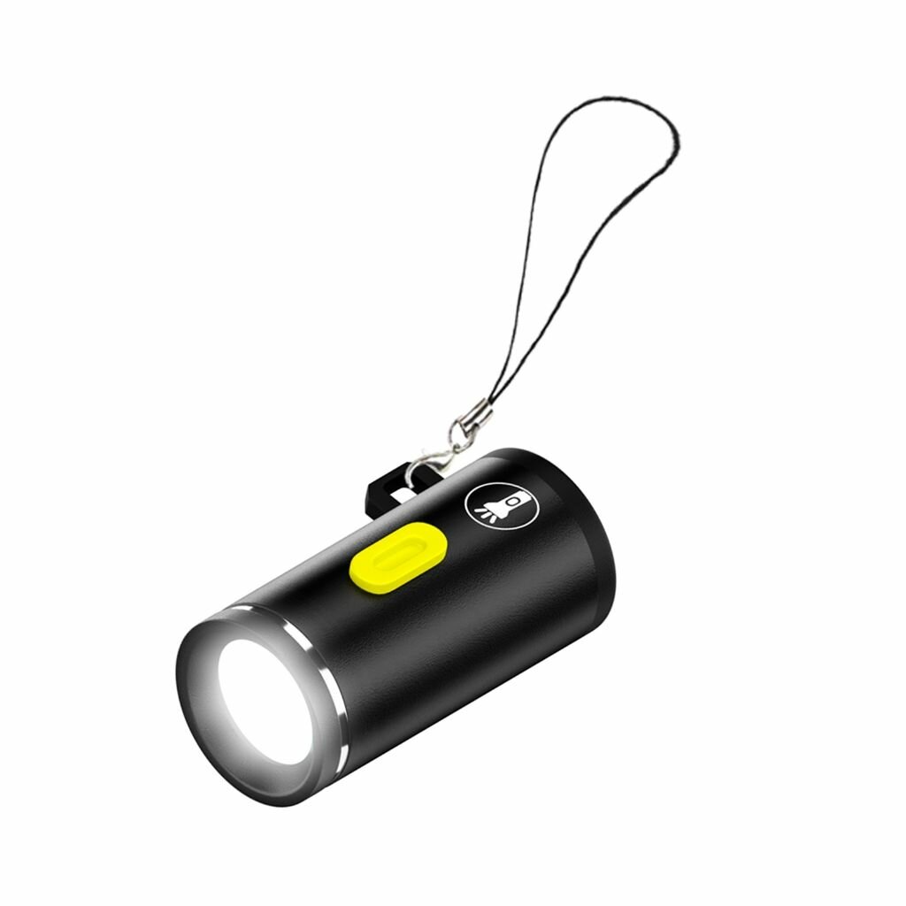 Портативный Светодиодный Фонарик с питанием от Type C, Светодиодные Фонарики Для Кемпинга И Аварийного Использования, Корпус из алюминиевого сплава 210 Люмен