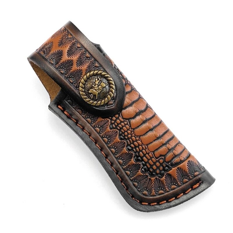 Эргономичный Кожаный Чехол-Футляр, Петля для Ремня, Конструкция Быстрого Развертывания Для Складывания Ножа, Зажим для Ремня, Конструкция Быстрого доступа