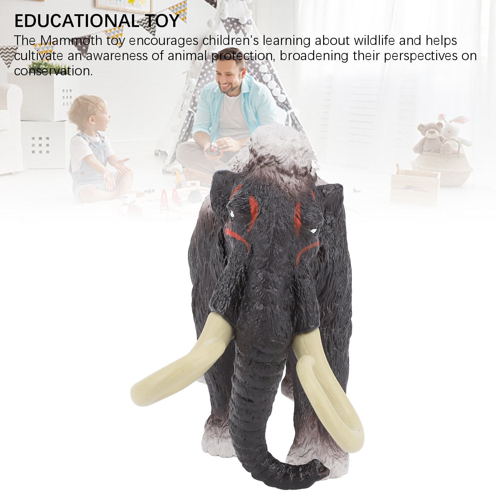 Фигурка мамонта Реалистичная образовательная улучшающая познавательную древнюю модель животного игрушка для детей