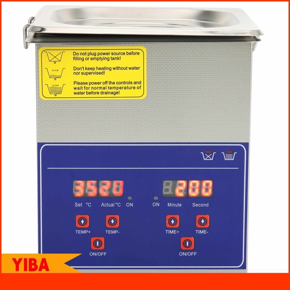 Ультразвуковая ванна (ультразвуковая очистка, дезинфекция), 2 л, 60 Вт, может нагреваться