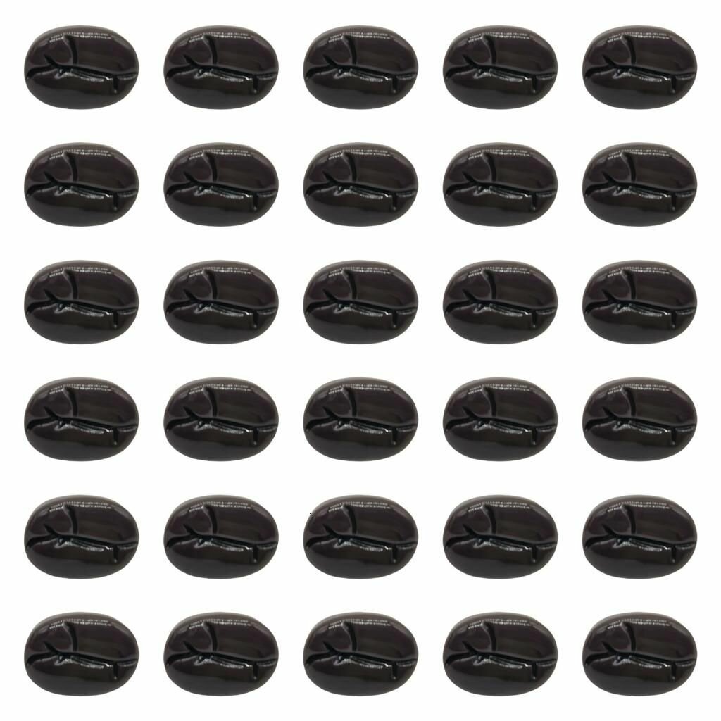 Стильные кнопки для пробковой доски в форме кофейных зерен, 30 листов