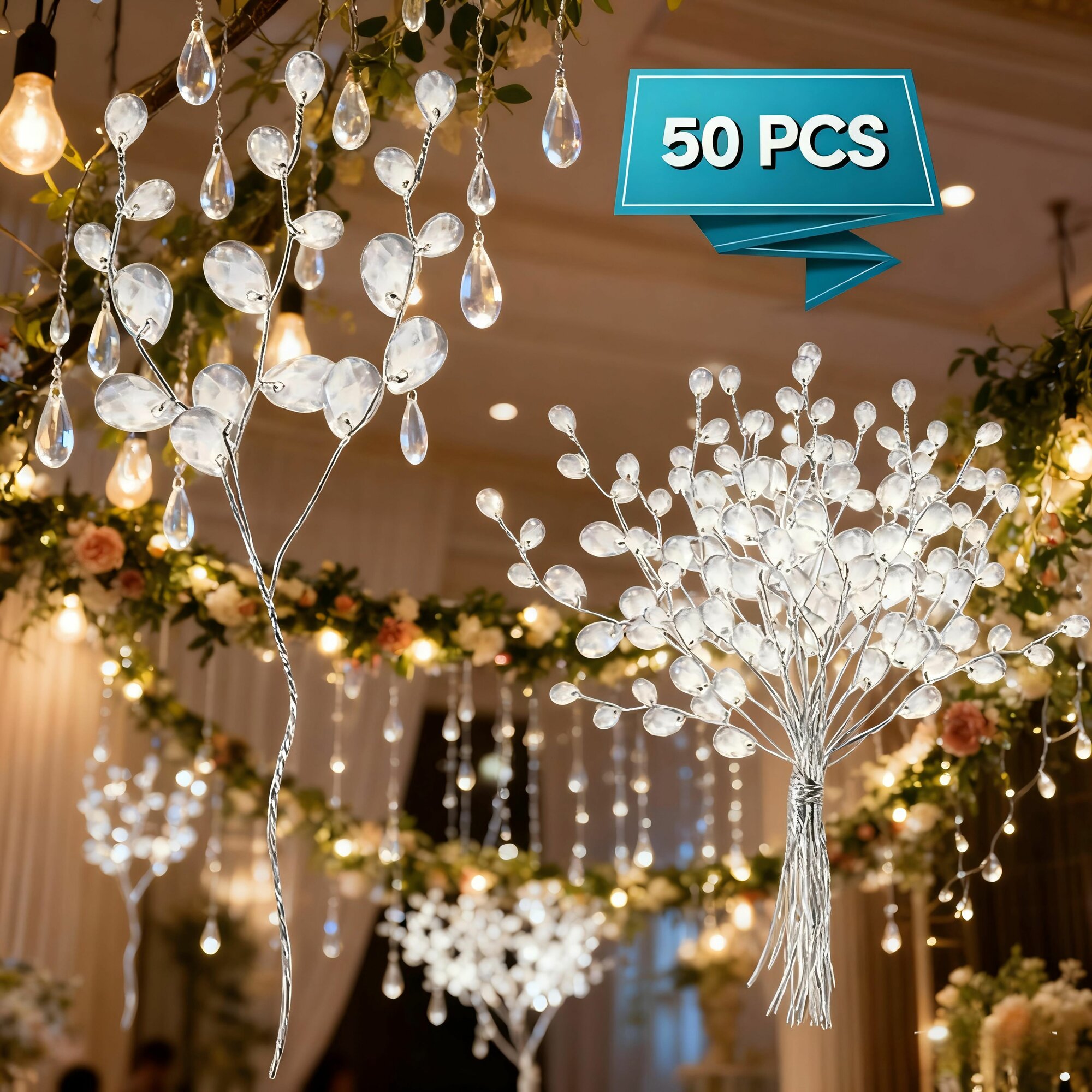 Стабилизированные цветы, 15 см, 156 гр, 50 шт