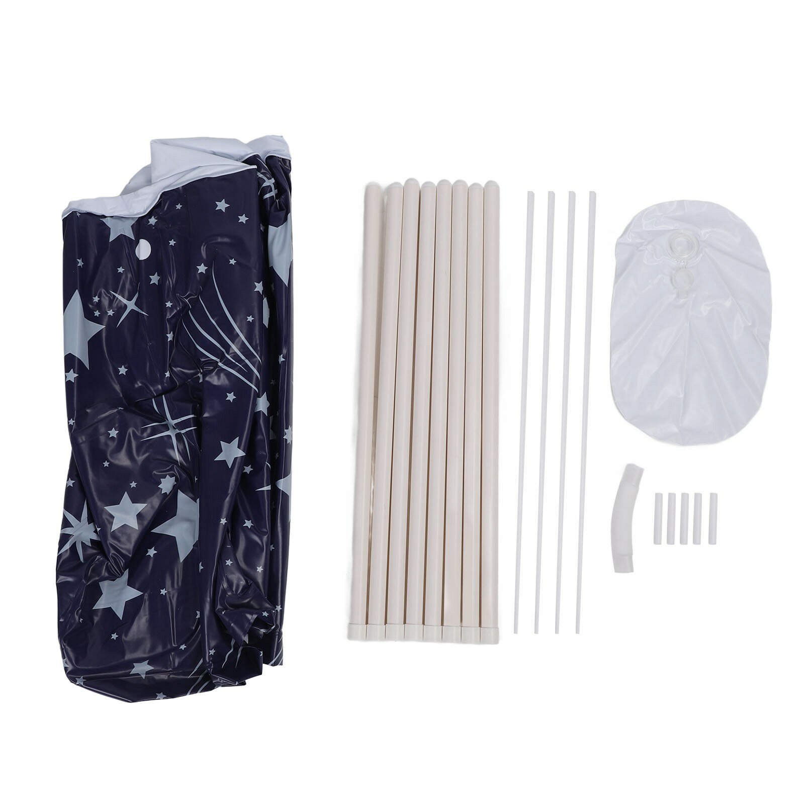 Складная ванна 80 л Портативная ванна для купания Экологичная ванна для душевой кабины Отдельностоящая складная ванна для ванной комнаты Звезда небесно-голубого цвета