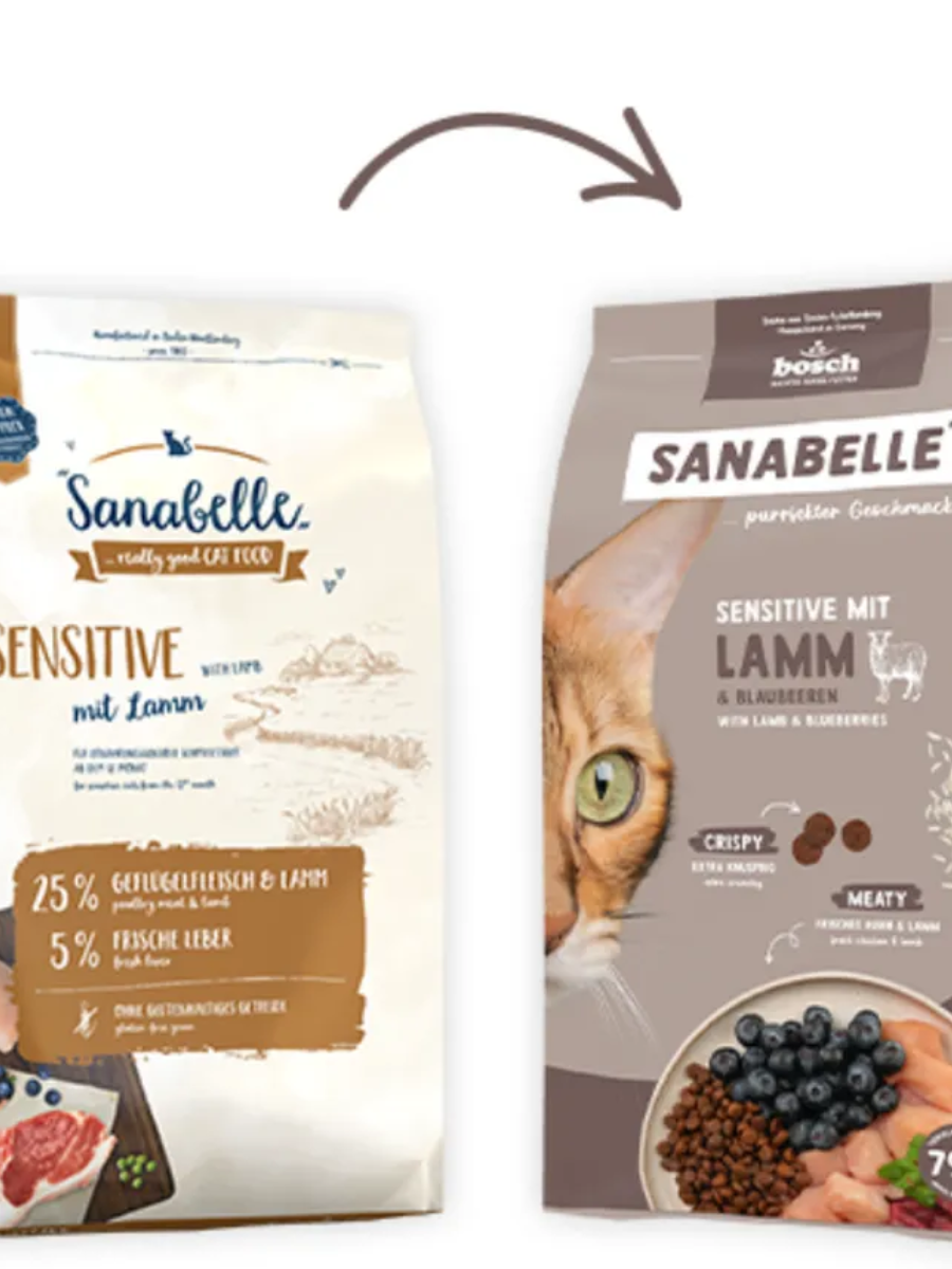 Сухой корм для кошек Sanabelle при чувствительном пищеварении, с ягненком 8 кг