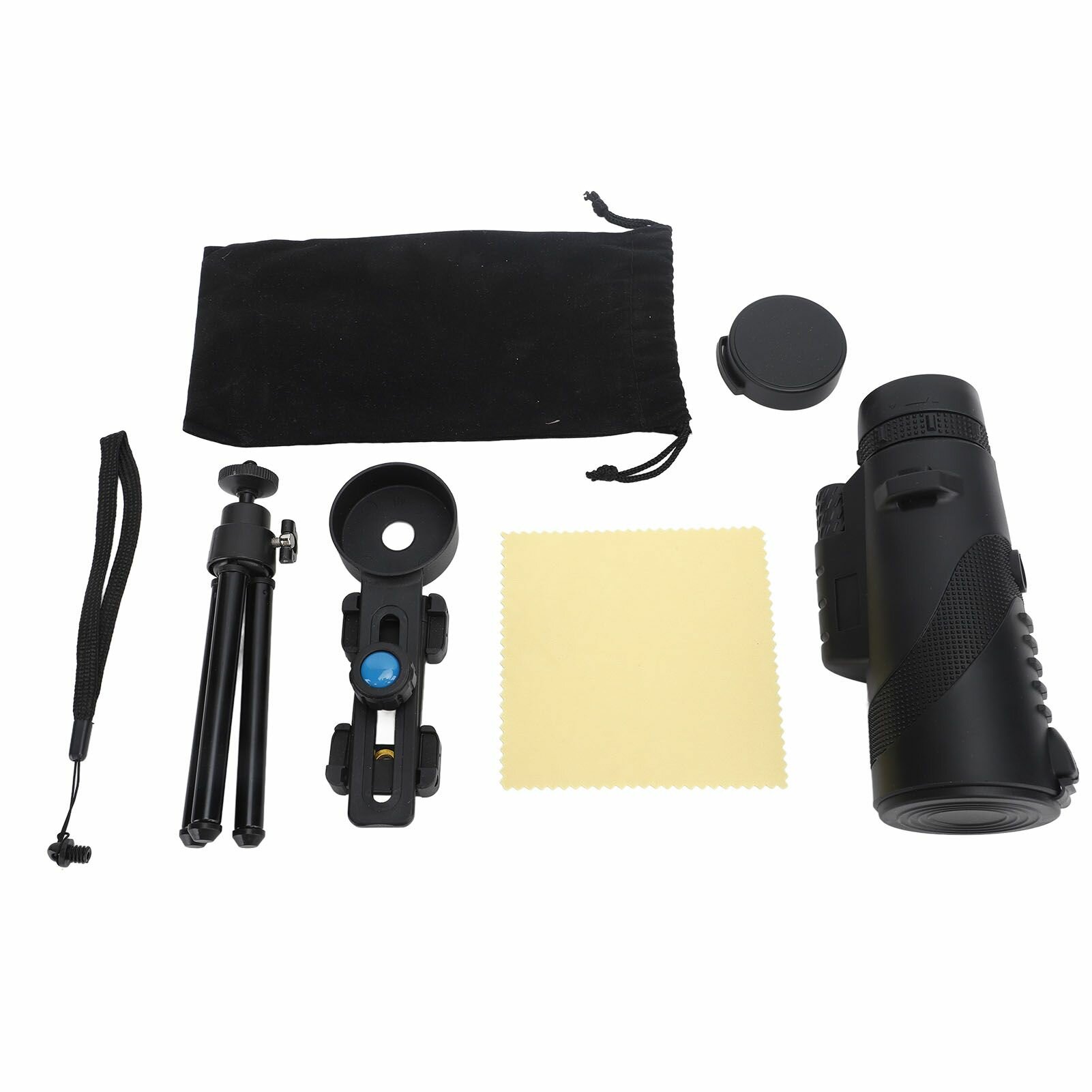 Монокулярный бинокль 50x60 для смартфона, мощный HD, домашние монокуляры для наблюдения за птицами, черный фотобинокль для мобильного телефона