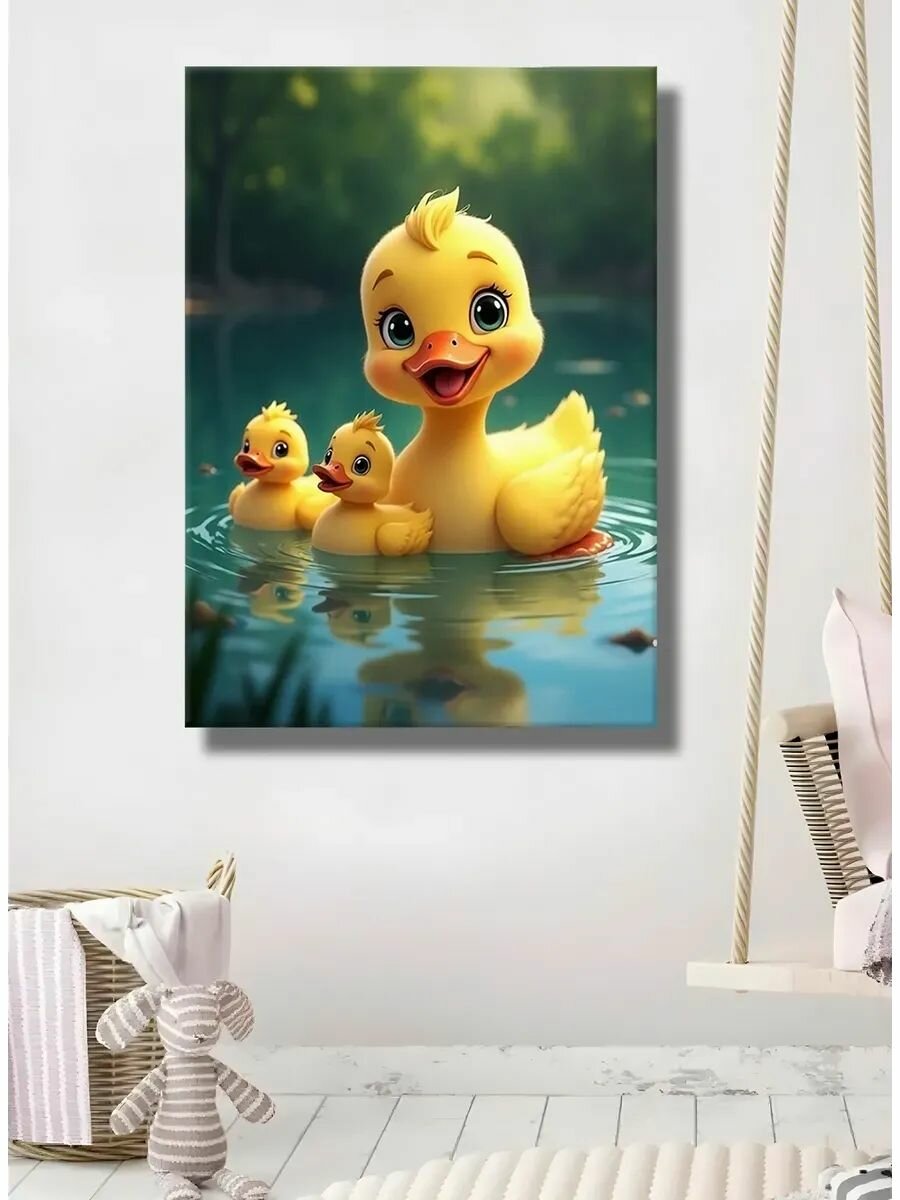 Картина "Забавные утята", галерейная 30х40см 1шт.
