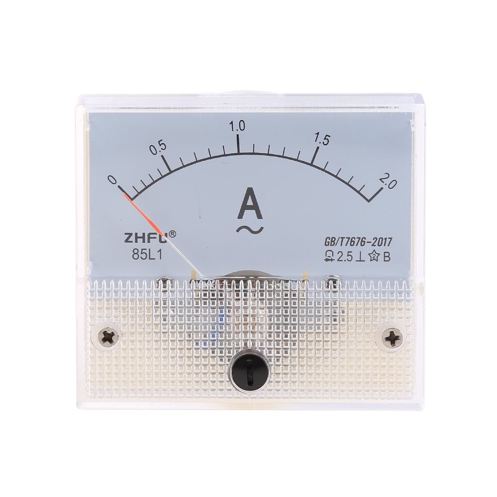 9 типов Ammeter Analog Amp Meter Meter Прямоугольник Панель -метр. Тестер 1a/2a/3a/5a/10a/15a/20a/30a/50a долговечный