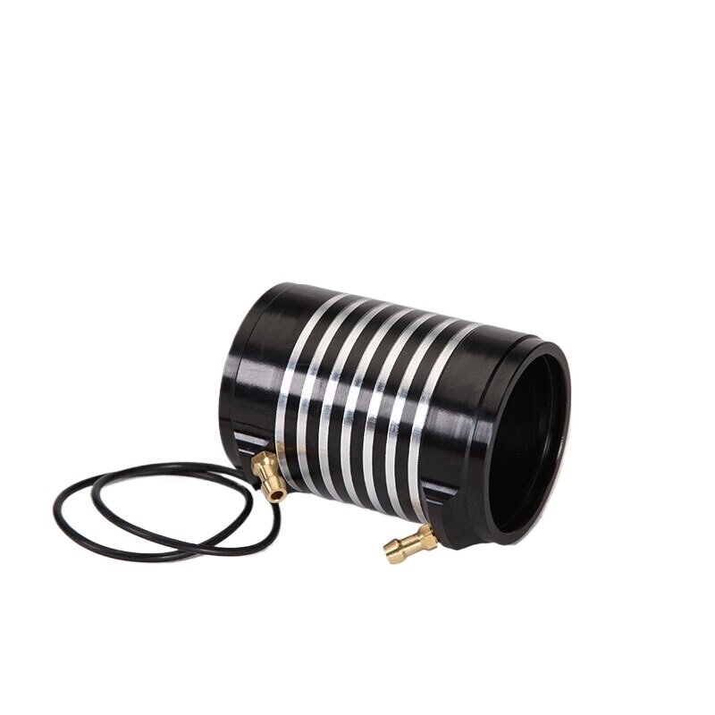 Охлаждающий кожух для бесщеточного двигателя с радиатором, доступно несколько стилей (серебристый, черный, с красной полосой, с черной полосой)