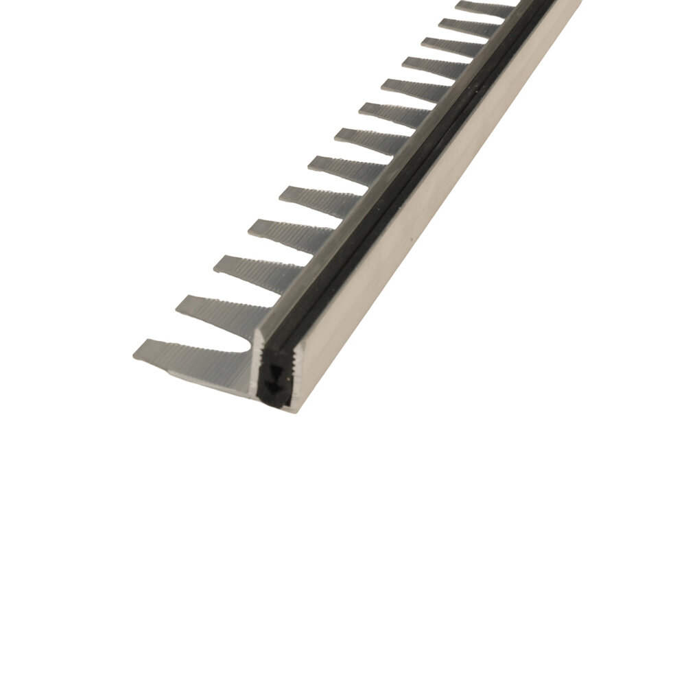 Монтажная планка для Т-образного стыка с резиновой вставкой 12-15 мм 0,9 м