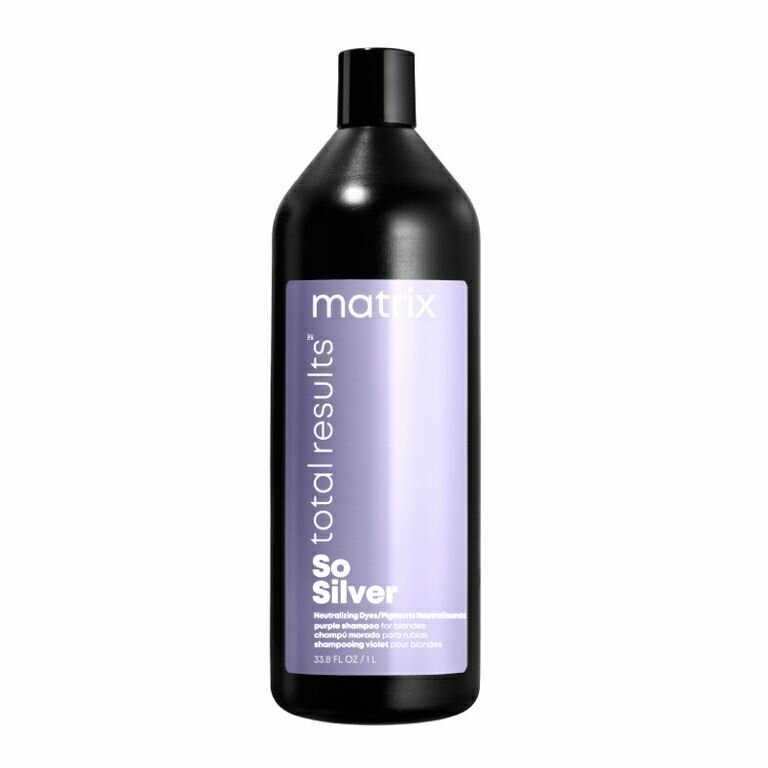 Шампунь для нейтрализации желтизны и холодного блонда So Silver MATRIX Total Results Color Obsessed 1000 мл