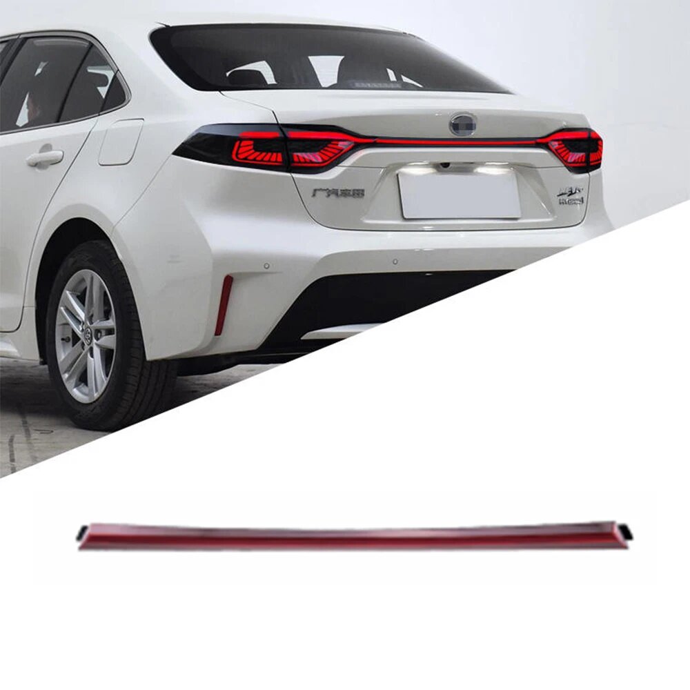 Автомобильные светодиодные задние фонари для Toyota Levin 2019-2020, полноширокие задние фонари в сборе, динамический сигнал Pluy and Play, непрерывные лампы DRL Red