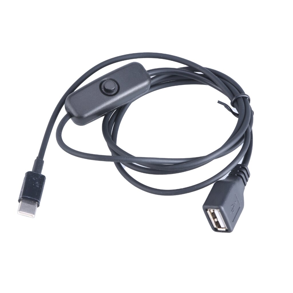 Выключатель, Кабель для зарядки типа C от мужчины к женщине USB с переключателем