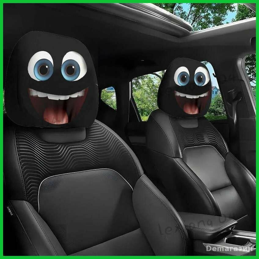 Чехол на подголовникЧехол на подголовник на Салон полностью, Сиденье водительское, Искусственные материалы, 2 шт.