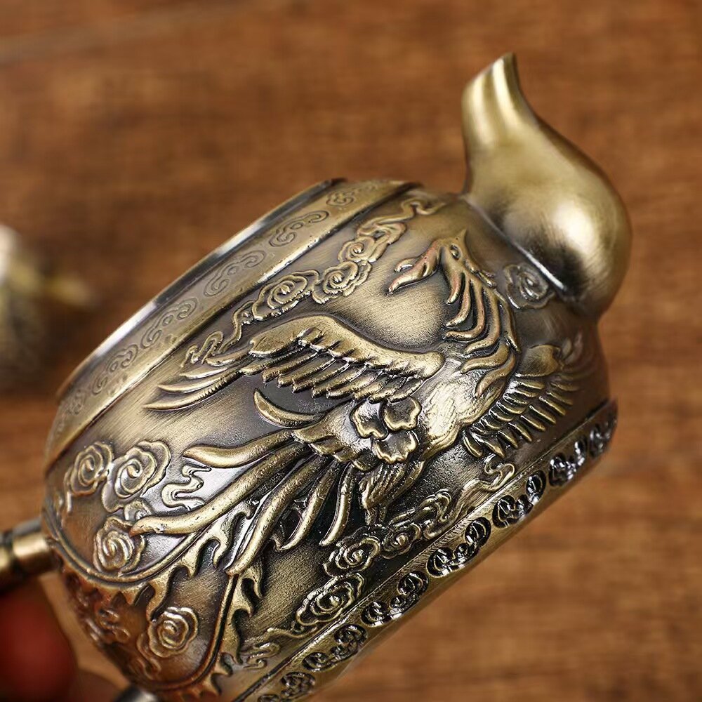 Чайный сервиз из высококачественной бронзы, заварочный чайник, 1 штука