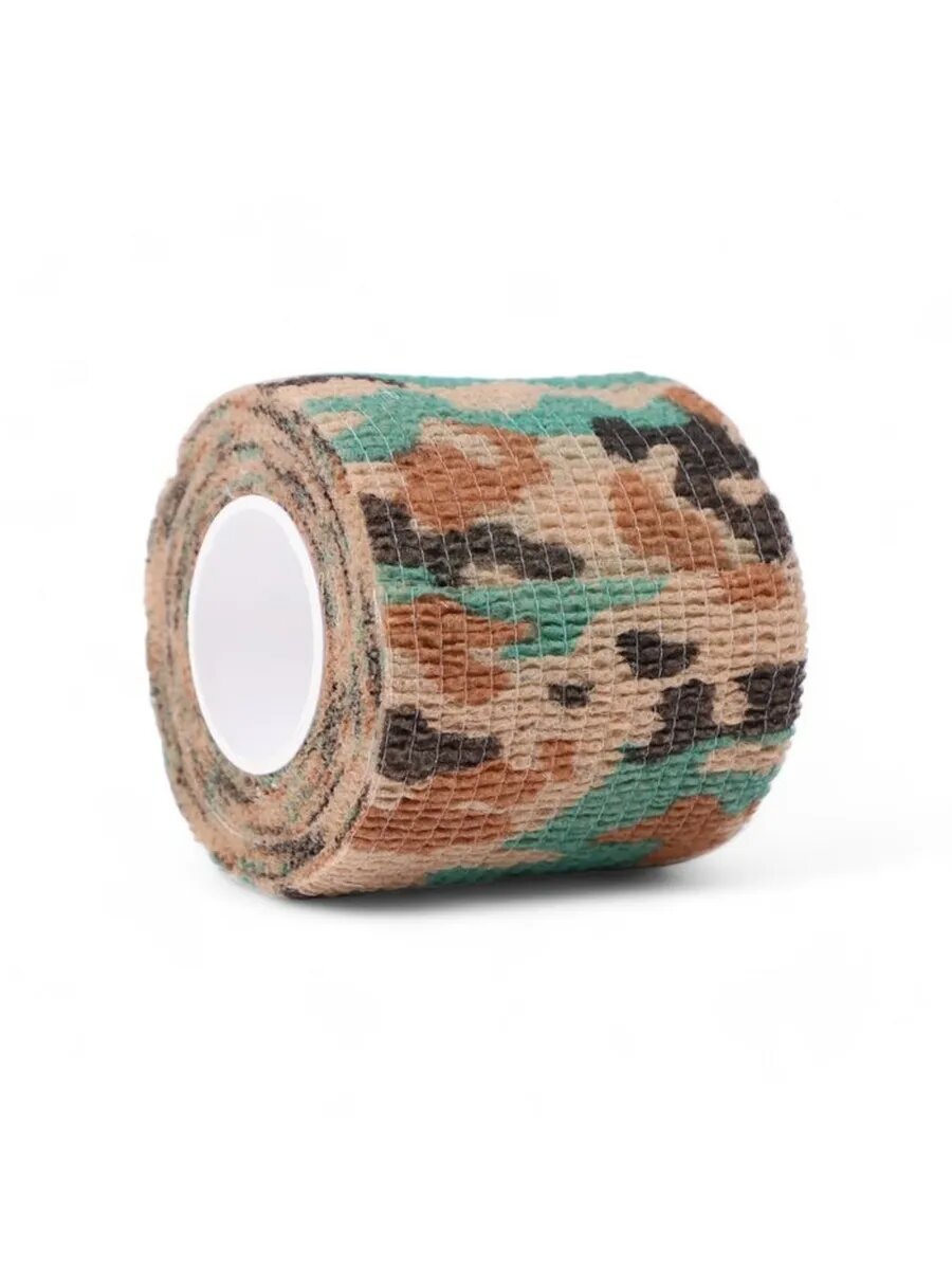 Лента маскировочная самоклеящаяся, 5 см х 4.5 м, камуфляж