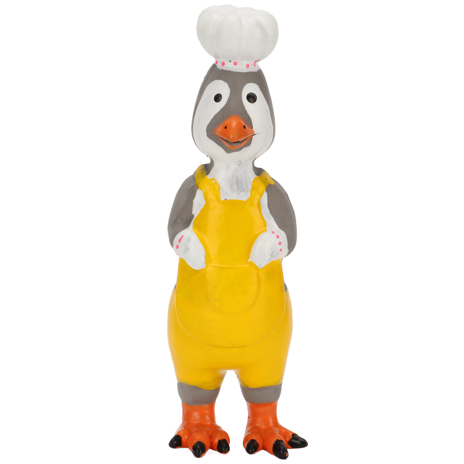 Squeaky Chicken Dog Toys Safe Bite Resistant Elastic Teeth Grinding Hand Painted Funny Interactive Chef