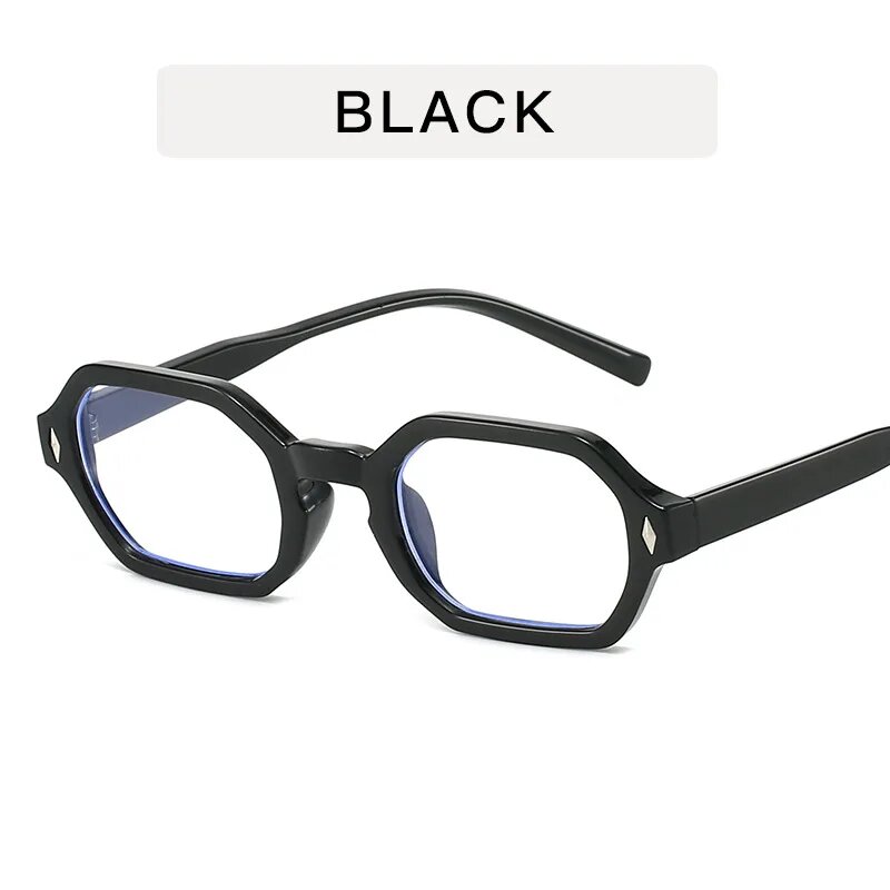 YOOSKE многоугольные очки A1-Black, Черный